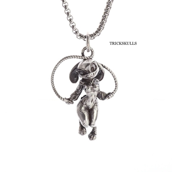 TRICKSKULLS | Accessories | Bunny Rabbit Girl Jumping Rope Pendant ...